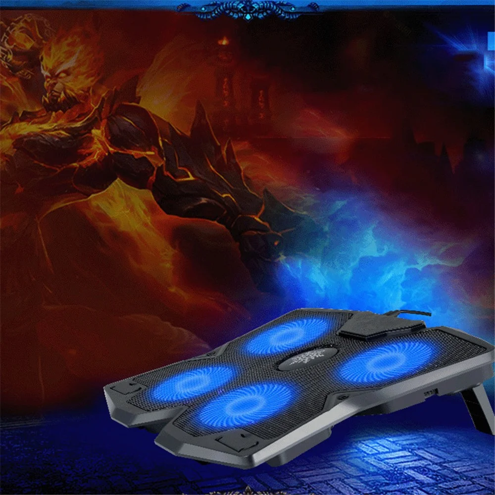 S400 Desktop Notebook Heat Dissipation Base Mute 4-Fan Cooler Stand ...