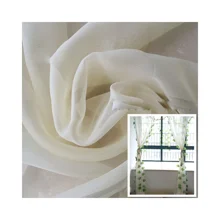 High Quality Perforated Curtain Panel Decorative Window Gauze Fabric ...