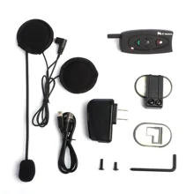 V2-500 500m Two Way Motorcycle Bluetooth Intercom Headsets Helmet ...