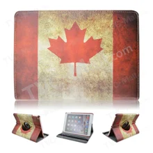 Buy Vintage Canadian Flag Smart Flip Stand Leather Case for iPad Air 2 ...
