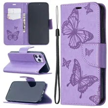 Wholesale Imprint Butterfly with Wallet Leather Stand Case for iPhone ...