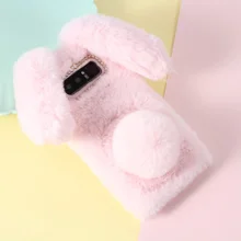 Wholesale Rabbit Design Soft Fur TPU Back Phone Case for Samsung Galaxy ...