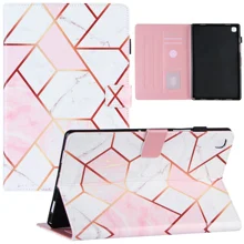 Wholesale Marble Splicing Pattern Stand Magnetic Clasp Tablet Case with Card Holder for Samsung ...