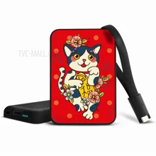 Cartoon Series 10000mAh Portable Travel Power Bank - Cat Smiling ...