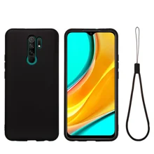 Wholesale Liquid Silicone Phone Cover Case for Xiaomi Redmi 9 - Black ...