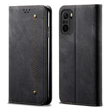 Wholesale Customize Jeans Cloth Texture Leather Wallet Stand Case for ...
