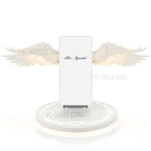 Creative Angel Wings 10W Fast Charging QI Wireless Charger Vertical ...