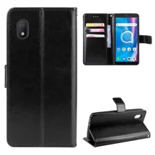 Wholesale Customize Crazy Horse Leather Wallet Case for Alcatel 1B ...