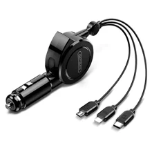Wholesale Customize SUMI-TAP 1.5m Retractable 3 in 1 Car Charger Quick ...