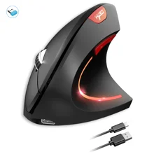 Wholesale HXSJ T22 Ergonomic Vertical Mouse 2.4G/Bluetooth-compatible ...