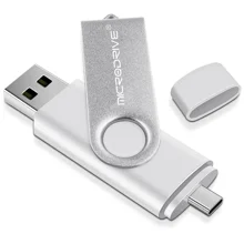 Wholesale MICRODRIVE 8GB 2-in-1 USB 2.0 / Type-C OTG Flash Drive Metal ...