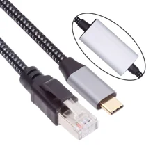 Wholesale UT-024-TC USB-C to Ethernet Cable USB Type-C to RJ45 Male Cord 1000Mbps Gigabit LAN ...