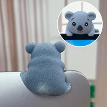 Creative Desktop Screen Monitor Decoration Cute Animal Figurine ...