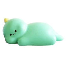 BB2453 Mini Lying Animal Figurines Desk Ornaments Adhesive Resin Craft ...