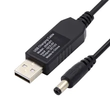 Wholesale U2-051-5521MM 1m USB 2.0 Type-A DC5V to DC12V 5.5x2.1mm 5.5x2 ...