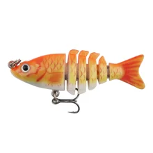Wholesale XY-334 Colorful Six-section ABS Bionic Fish Bait Single Hook ...