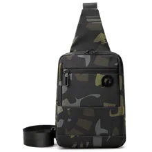 Wholesale WEPOWER 2129 Stylish Waterproof Nylon Chest Bag Men Crossbody ...