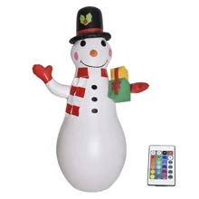 Wholesale RGB Light Remote Christmas Toy Cute Snowman Decor Inflatable ...