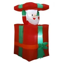 Wholesale 5FT / 1.5m Inflatable Santa Claus in Gift Box Automatic Up ...