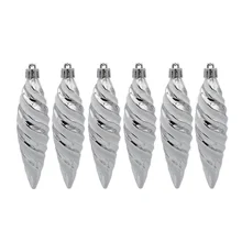 Wholesale 6Pcs Spiral Spike Shape Ornament Xmas Holiday Party ...