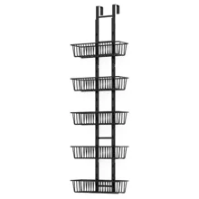 5 Tier Hanging Organizer Multi Layer Door Storage Rack No Drill Design ...