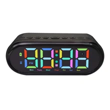 Wholesale LED Large Display Digital Clock Adjustable Brightness RGB ...