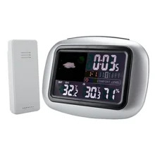 TS-77 Wireless Color Weather Station Indoor Outdoor Thermometer ...