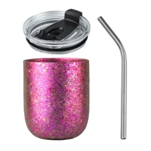 Wholesale 360ml Pure Titanium Double Wall Beer Mug Insulated Frost ...
