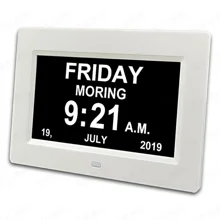 Wholesale Alarm Clock Digital Calendar Day Clock 7-inch Large Display ...
