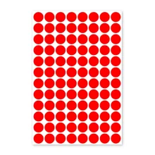 Wholesale A5 96Pcs / Sheet 15mm Dot Sticker Labels PVC Waterproof Self ...