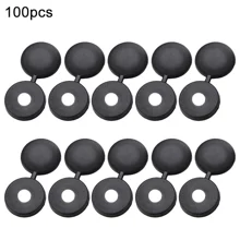 Wholesale 100Pcs / Pack Hinged Screw Cover Folding Plastic Screw Snap ...