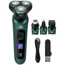 SR700 4 In 1 Electric Shaver USB Rechargeable Smart Digital Display 3 ...