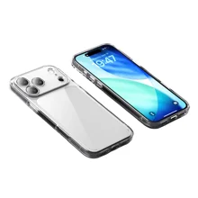 IPAKY For iPhone 17 Pro Clear Phone Case TPU + PC Slim Phone Back Cover ...