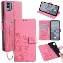Wholesale For Nokia X30 5G Case with Hand Strap Wallet Flip PU Leather ...
