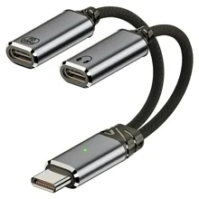 Wholesale UC-030-TC001 USB-C Male to Dual Female Audio DAC AUX / 100W ...