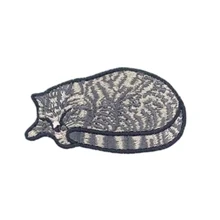 Wholesale Cute Sleeping Cat Embroidered Patches Creative Self-Adhesive ...