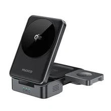 Wholesale MAXCO MW13 3 in 1 Qi2 Magnetic Wireless Charger Foldable 15W ...