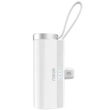 Wholesale WIWU Wi-W026 Type-C Plug 5000mAh Mini Capsule Power Bank ...