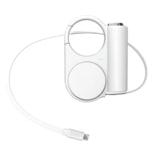 QJS-01 Outdoor Hanging 5000mAh Power Bank with Retractable Type C Cable ...