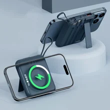 Wholesale CYKE Q12 10000mAh Magnetic Wireless Charging Mini Power Bank ...