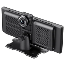 H18C 10.26 inch Wireless CarPlay Dash Cam 4K+1080P Dual Lens Casting ...