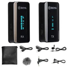 BOYA BY-XM6-S1 1 Transmitter + 1 Receiver, Wireless Microphone Lapel ...