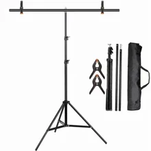 WH 2 x 2m T-Shape Backdrop Stand Für Photo Studio Hintergrundständer ...