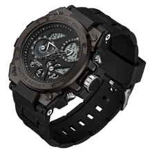 Wholesale SANDA 9020 Luminous Watch Multifunction Analog Digital Dual ...
