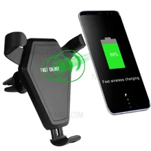 N5-1 Bull Head Shaped Car Qi Wireless Car Charger Car Air Outlet Mount ...