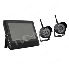 2.4GHz Digital Wireless DVR Security System Receiver with 2 Long Range ...