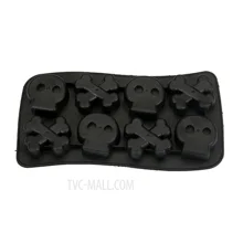 Wholesale Creative Skull Shape Summer Ice Cube Maker Soft TPR Tray Mold ...