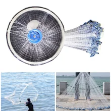 Wholesale 2.4m / 4.2m Diameter Fishing Cast Net Throw Bait Trap Fish ...