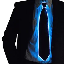 Wholesale Wire Tie Flashing Cosplay LED Tie Costume Necktie Glowing DJ ...