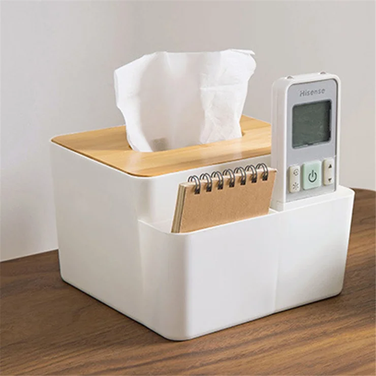 Wholesale Multi-purpose Tissue Box Desk Organizer Remote Control Holder ...